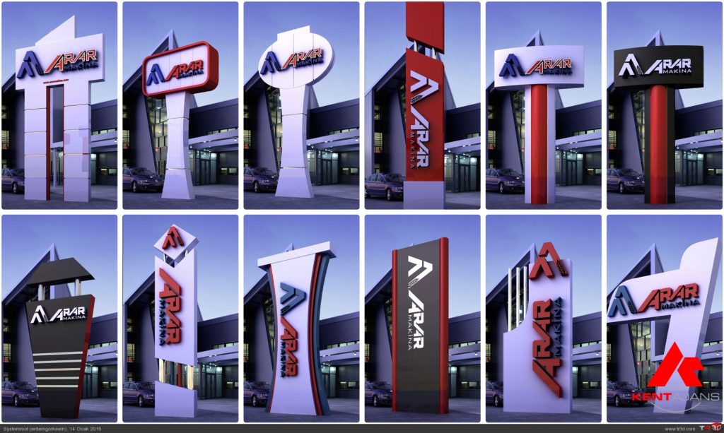 En İyi Totem Tabela Örnekleri - Totem Tabelalar - Ajans Asil